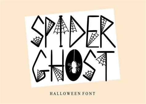 spider ghost decorative font free download creativetacos