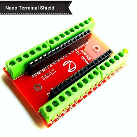 New Red Arduino Nano Terminal Pin Iw Expansion Shield Board Module