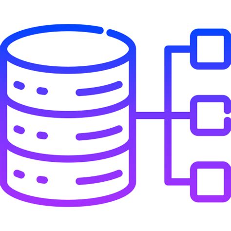 Dataset Generic Gradient Outline Icon
