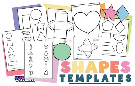 Shape Template Free Printables Superstar Worksheets