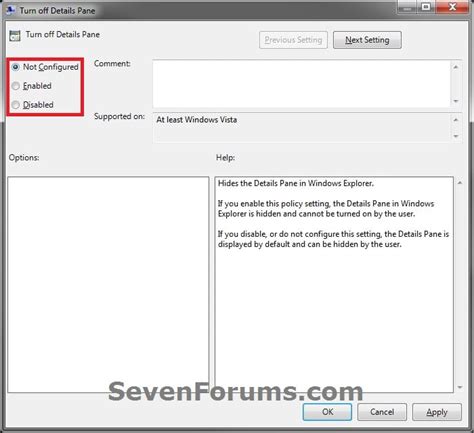 details pane enable or disable in windows 7 tutorials