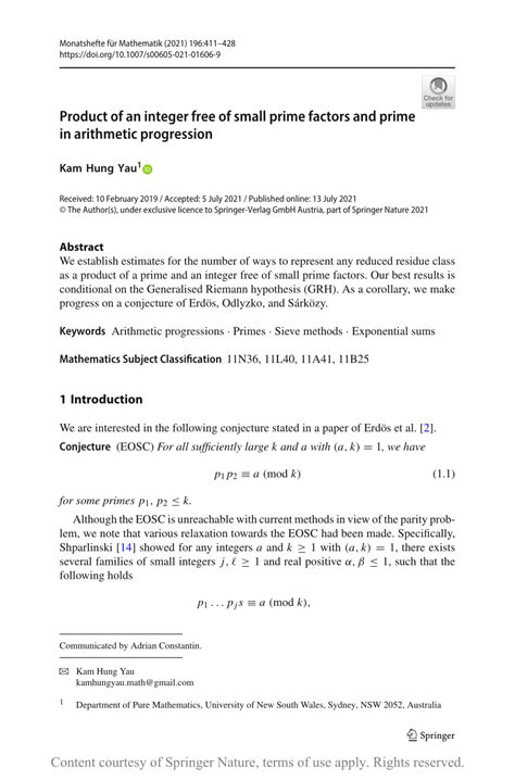 Product Of An Integer Free Of Small Prime Factors And Prime In Arithmetic Progression