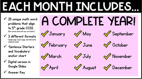 5th Grade Math Word Problems