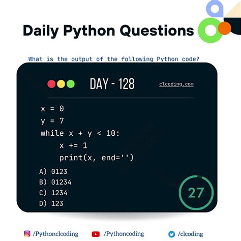 Python Coding Challenge Day 128 What Is The Output Of The Following