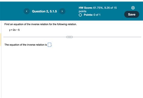 Solved Find An Equation Of The Inverse Relation For The Chegg