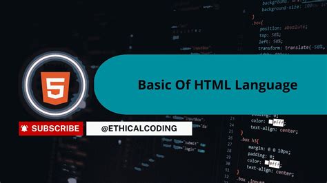 Basic Of Html Language Html Kya Hai Html Ke Tags Html Coding