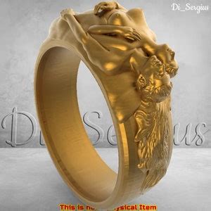 STL D Model Jewelry CAD File For Naked Girl And Boy Ring Jewelry File For D Printing D