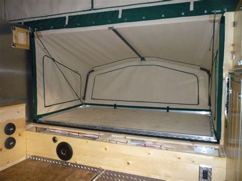 Compact Fold Out Bed For Enclosed Trailer Camper Campers With Fold