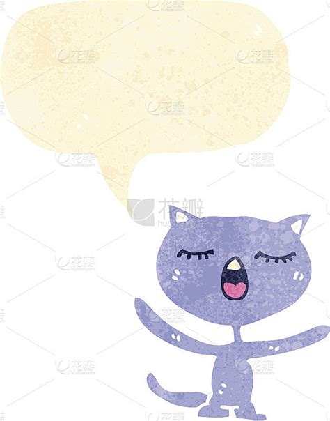 复古的卡通猫