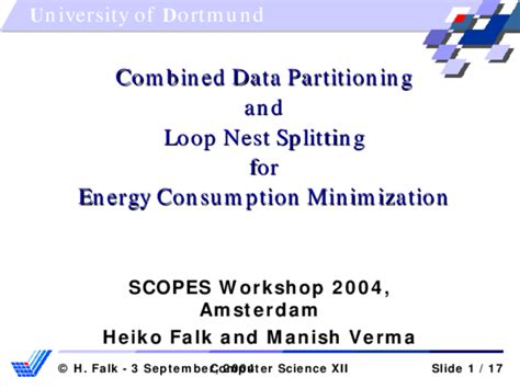 pdf combined data partitioning and loop nest splitting for energy