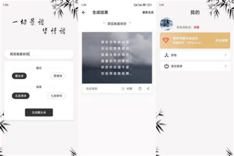 藏头诗生成器解锁会员项目评测源码评测宅商会