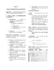 Tools For Representing Algorithms Pseudocode Flowchart And Course Hero