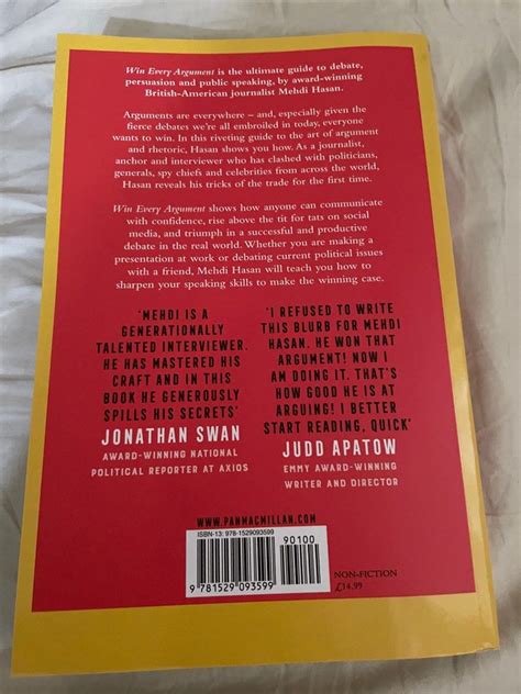 Win Every Argument By Mehdi Hasan Hobbies Toys Books Magazines Fiction Non Fiction On