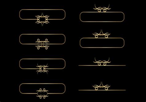 검정색 배경에 금색 테두리가 있는 금색 프레임 프리미엄 벡터