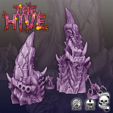 3D Printable The Hive Big Spikes By Forbidden Prints