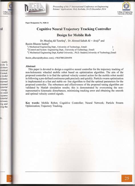 Pdf Cognitive Neural Trajectory Tracking Controller Design For Mobile