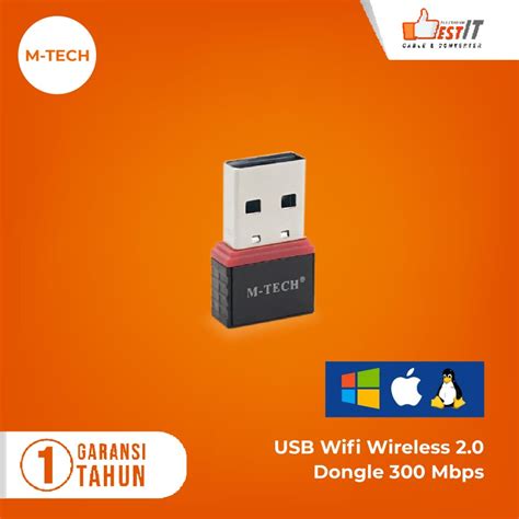 Jual USB Wifi Wireless Dongle Mbps M Tech Original Shopee Indonesia