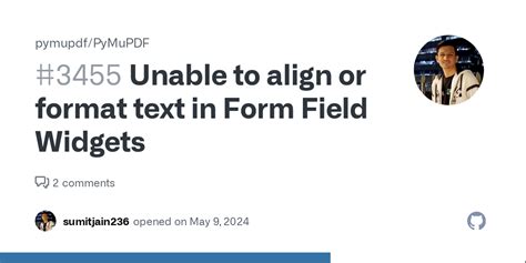 Unable To Align Or Format Text In Form Field Widgets Issue 3455