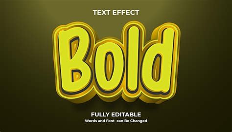 Premium Vector Editable Text Style Effectbold Text Style Theme