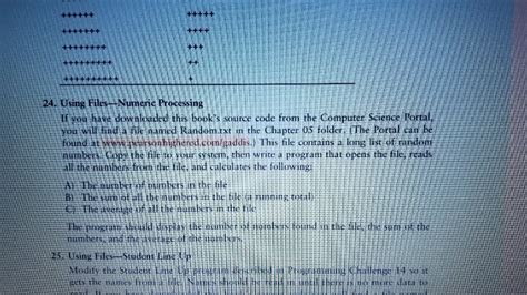 Answered 24 Using Files Numeric Processing Uyou Bartleby