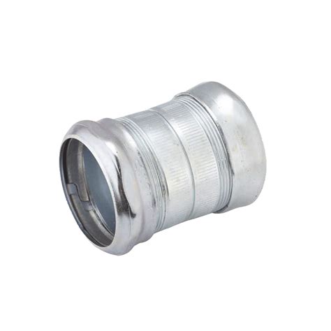 Cople Compresión De Acero Galvanizado Para Pared Delgada De 2″ Tecno