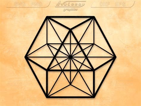vector equilibrium svg equilibrium grid cut file crystal etsy