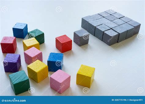 Diversity Or Ordering Concept Colored Cubes And Ordered Structure Of