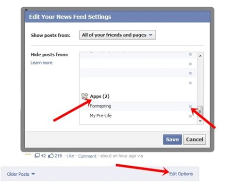 How To Hideunhide Updates From A Facebook App
