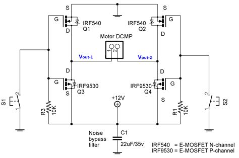 Circuit Diagram H Bridge Motor Driver