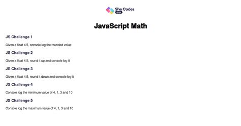 JavaScript Math Codesandbox