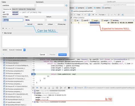 Can Not Update Existing Model With NULL Dupe Issue Vapor Fluent GitHub