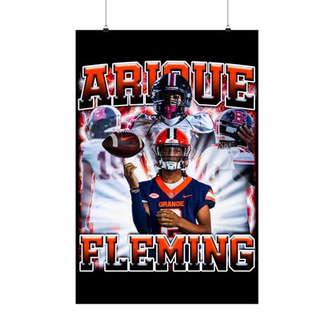 Arique Fleming Poster 24 X 36 Hometown Hero
