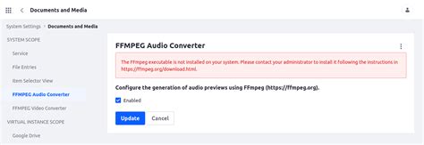 Enabling FFmpeg For Audio And Video Previews Liferay Official Documentation Liferay Learn