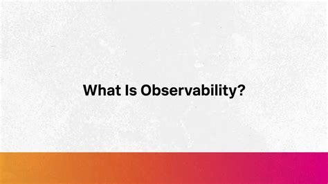 what is observability youtube