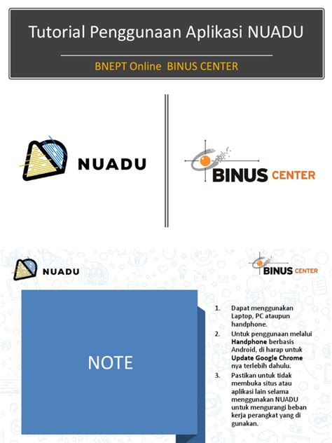 Tutorial Bnept Online Binus Center With Nuadu Pdf