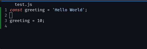 Javascript Lsp Const Variable Reassign No Error Rneovim