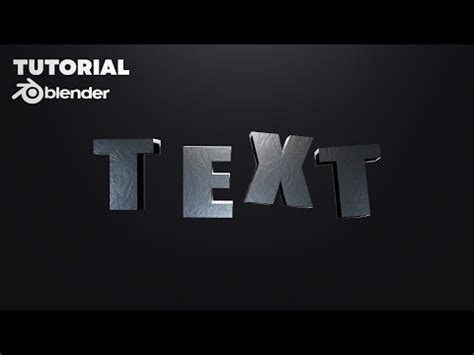 Animated Text Style Intro - Blender Tutorial Eevee - YouTube | Blender ...