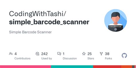 Github Codingwithtashi Simple Barcode Scanner Simple Barcode Scanner