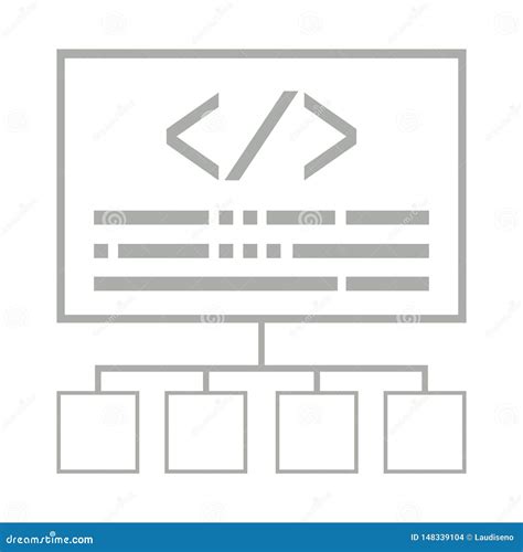 Conceptual Map With A Pair Of Brackets Stock Vector Illustration Of Vector Computer