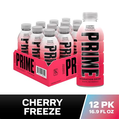 Prime Hydration Sports Drink Cherry Freeze 169oz 12pk Low Calorie