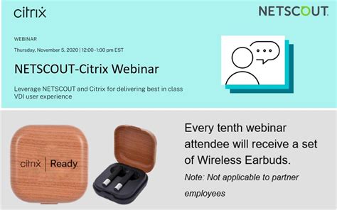Webinar Citrixready Vdi Visibilitywithoutborders Virtualization Netscout Workspace