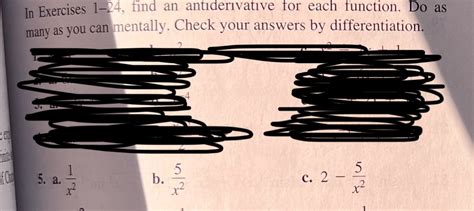 Solved In Exercises 1 24 ﻿find An Antiderivative For Each