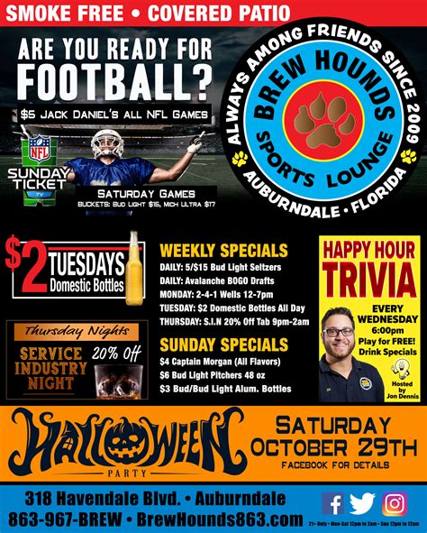 Weekly Bar Specials