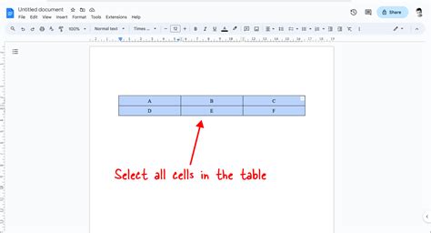 Google Docs Table Border Bottom Only 6 Easy Steps