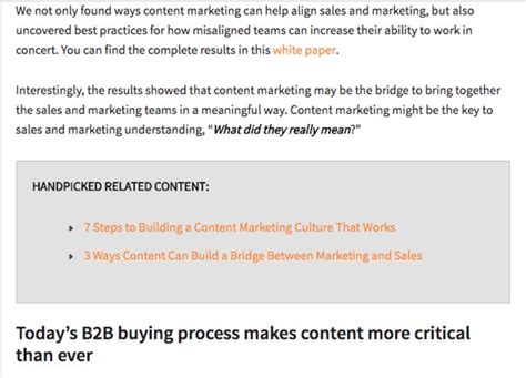 CMI Related Content Blog Checklist Sales And Marketing Content