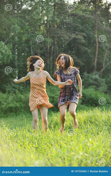 Girls Have Fun Stock Image Image Of Enthusiasm Sundress 19733365