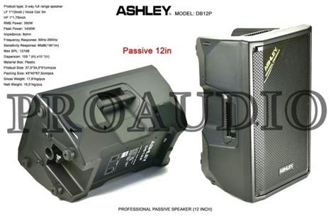 Jual Speaker Pasif Ashley Db P Speaker Passive Inch Db P Db P Ori Kota Medan