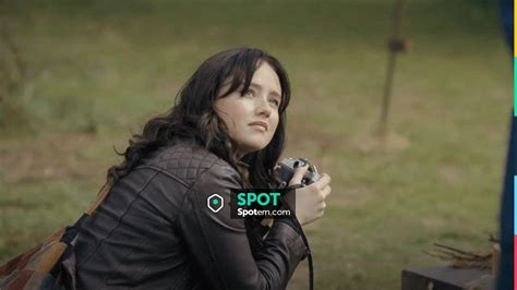 Allsaints Cargo Biker Jacket In Oxblood Worn By Flo Brooks Ruby Stokes