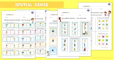 Spatial Relations Worksheets For 1st Grade Position Words Worksheet For Grade 1