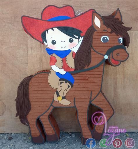 Piñata Vaquerito En Caballo Piñata De Caballo Fiesta Infantil